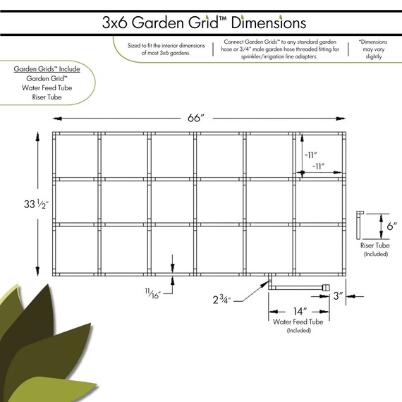 Raised Garden Grid Irrigation