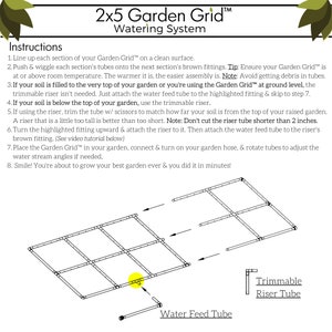 2x5 Garden Grid™ Watering System | Raised Garden Bed Irrigation ...