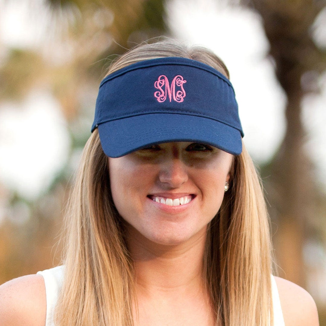 LADIES MONOGRAMMED VISOR - Personalized Visor for Ladies - Perfect for ...