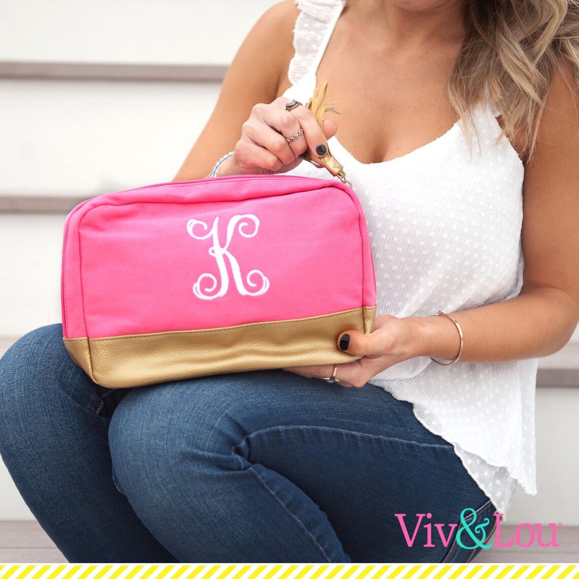 PINK CABANA COLLECTION Monogrammed by Viv & Lou | Etsy