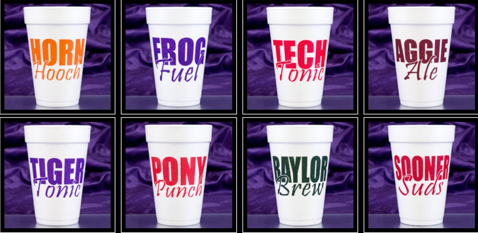 Collegiate Cups 16 Oz. Styrofoam Party Cups - Etsy