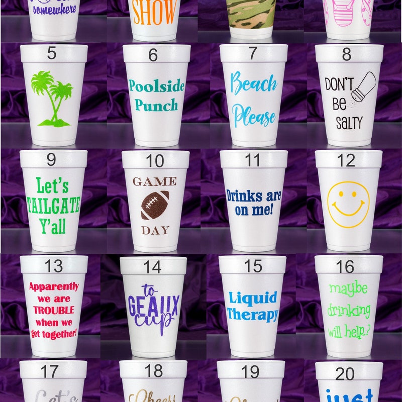 Party Cups - Etsy
