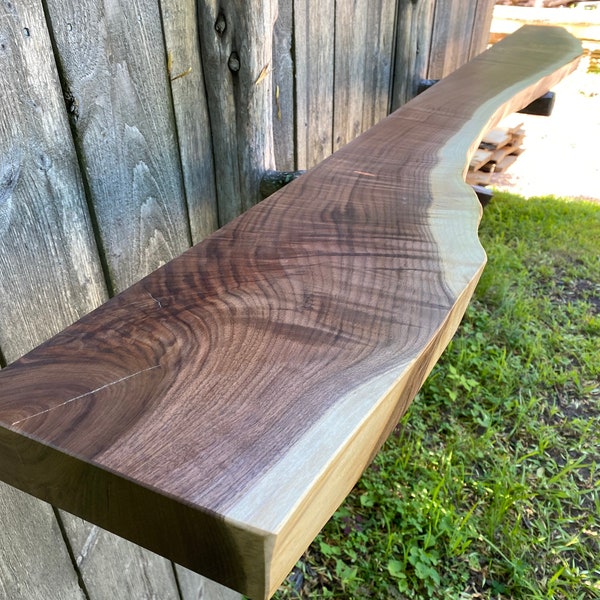 Live Edge Mantel - Etsy