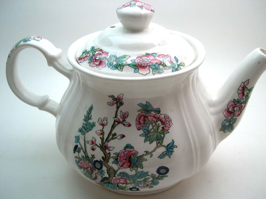 Antique Sadler Indian Tree Teapot, Full Size Teapot. - Etsy