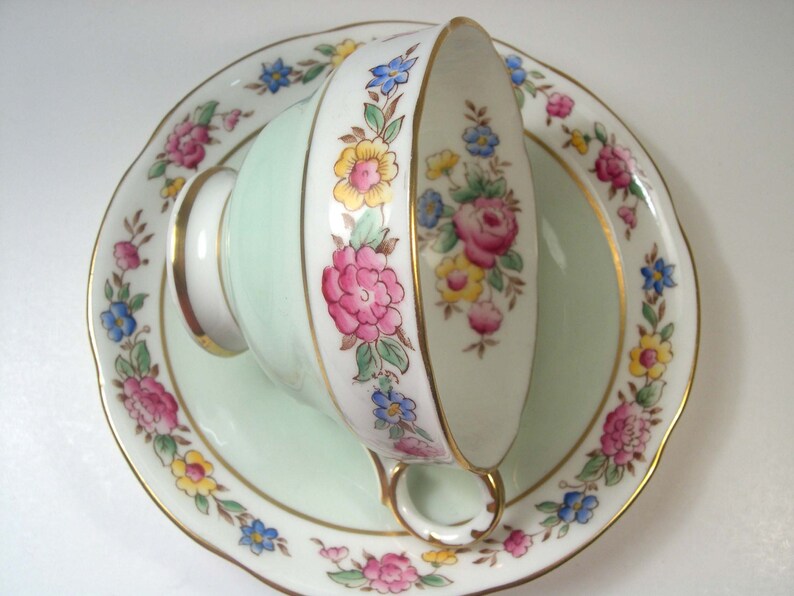 Melba Tea Cup and Saucer, Hand Painted Tea Cup and Saucer Set, 1920's ...