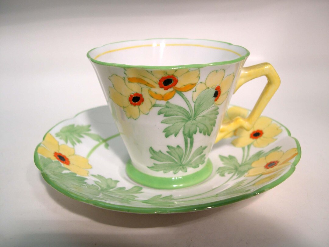 Rare 1930's New Chelsea St-ives Tea Cup and Saucer, New Chelsea Staffs ...