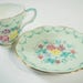 Foley Tea Cup and Saucer Green Tea Cup and Saucer Set Floral - Etsy