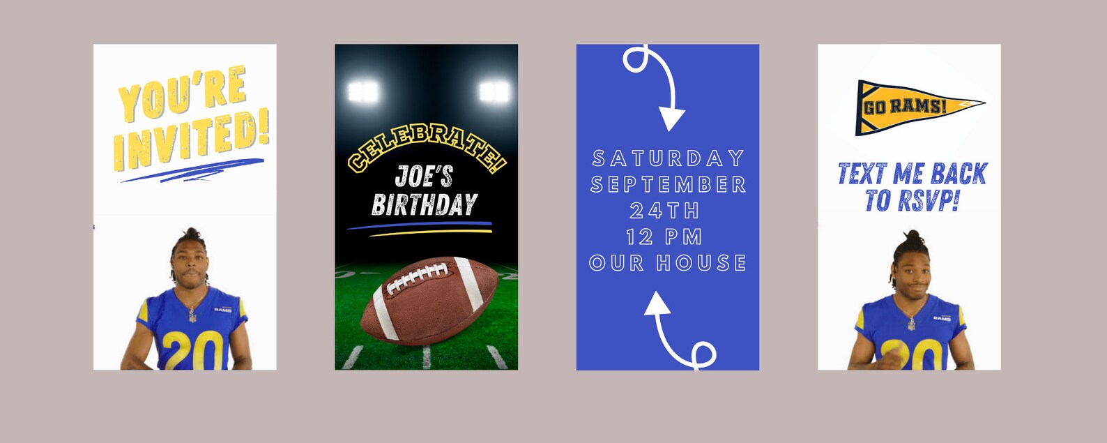 Jalen Ramsey Los Angeles Rams Digital Video Party Invitation - Etsy