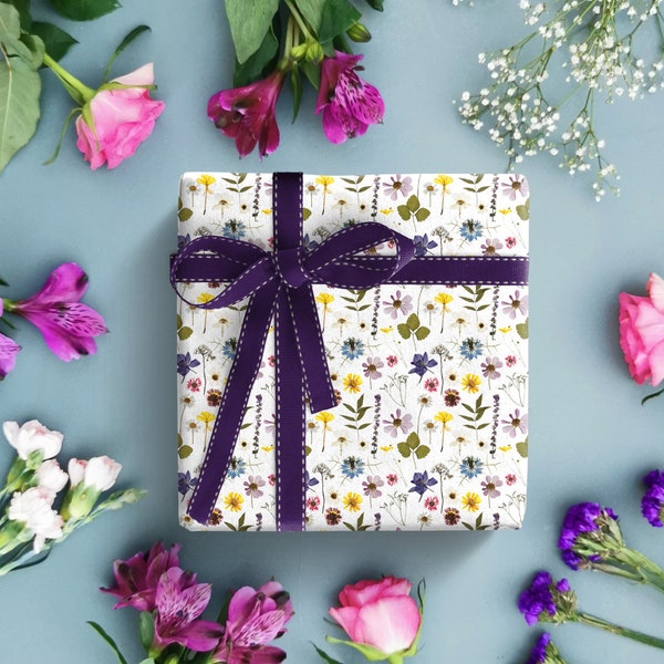 Floral Gift Wrap - Etsy