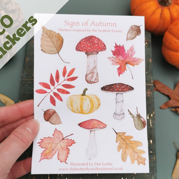 Autumn Stickers - Etsy