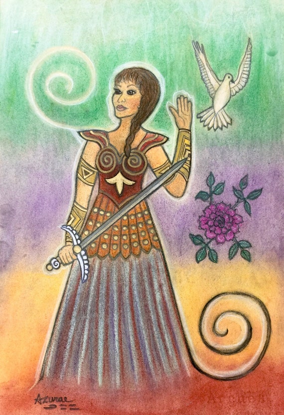 Gnostic Evil Defender Goddess Azna by Shamanic Artist/healer | Etsy