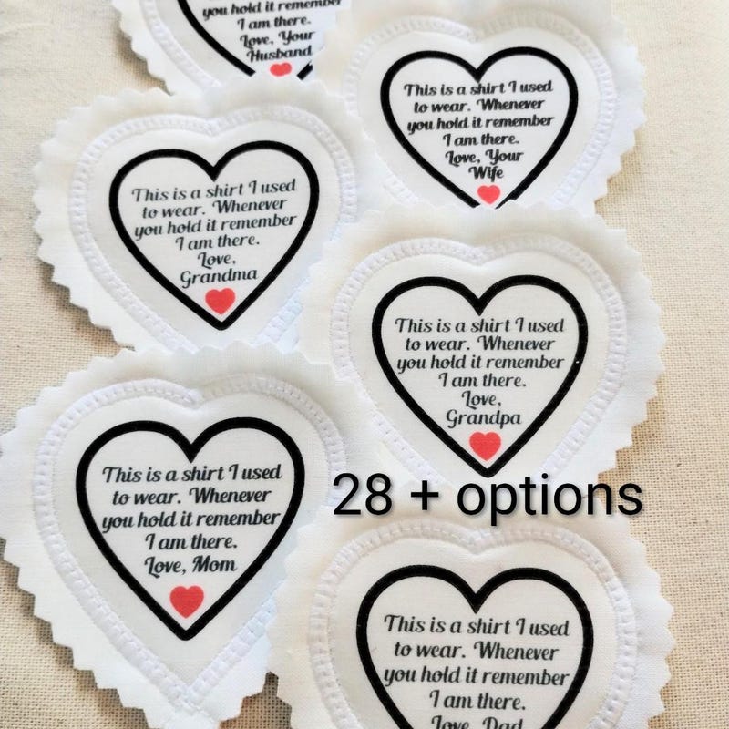 Sew on Heart Memory Patch - Etsy
