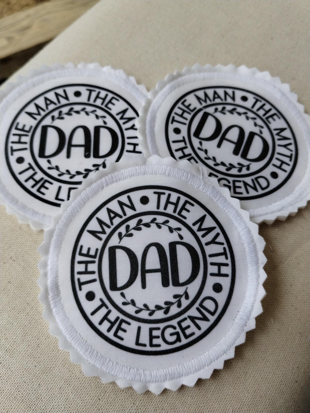 Handmade Dad Sew on Patch, Memory Bear Patch, Memory Pillow Patch, Add on for Your Memory Item ...