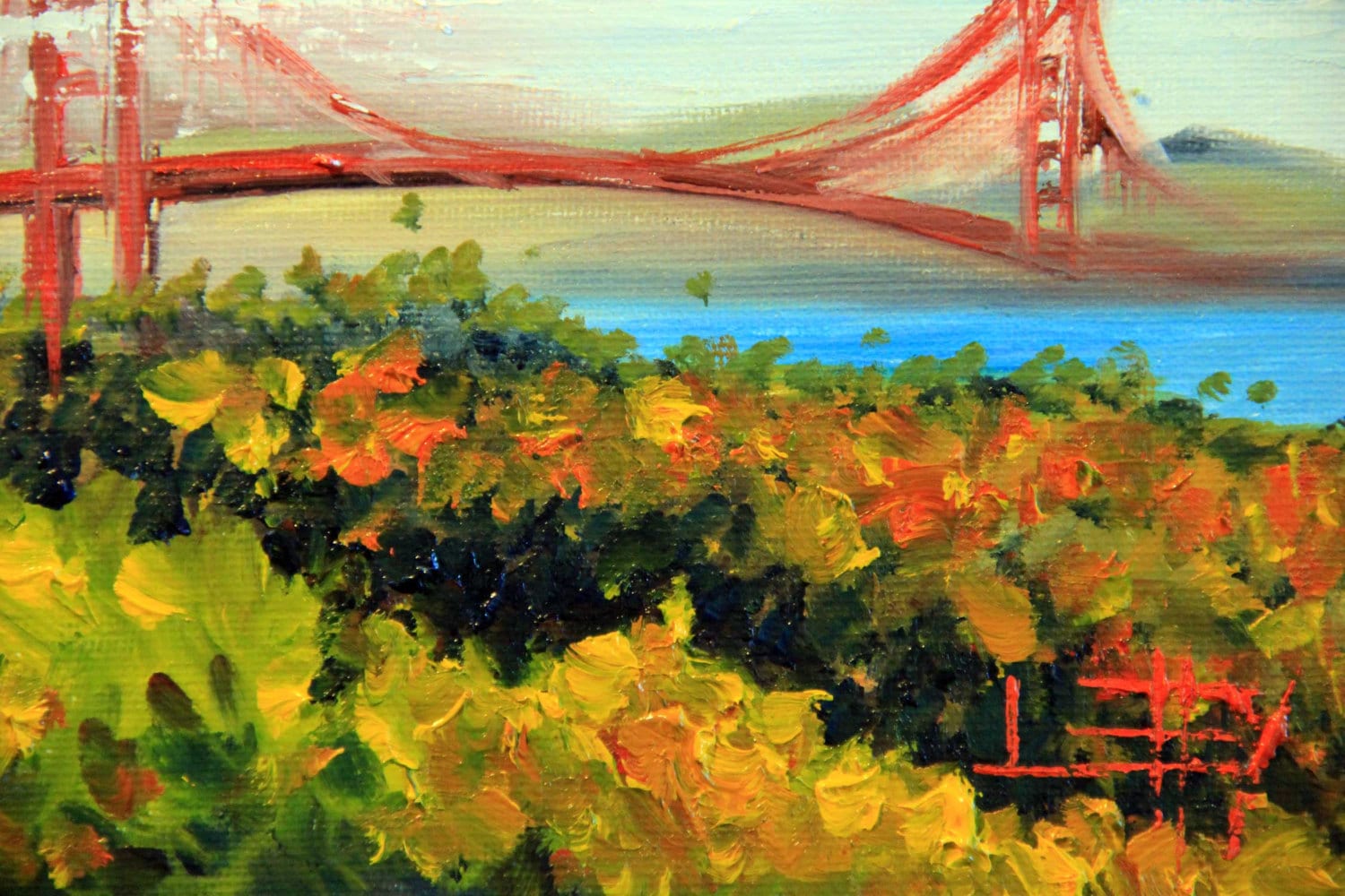 Golden Gate Bridge Art Giclee Print 8 x 10 11 x 14 Signed | Etsy