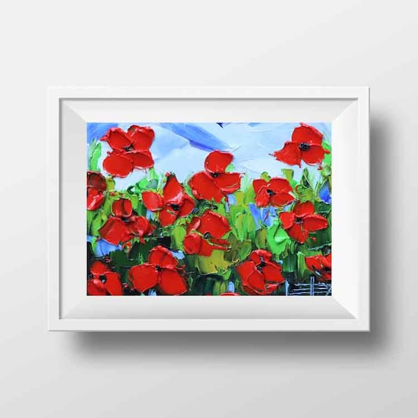 Poppy Print - Etsy