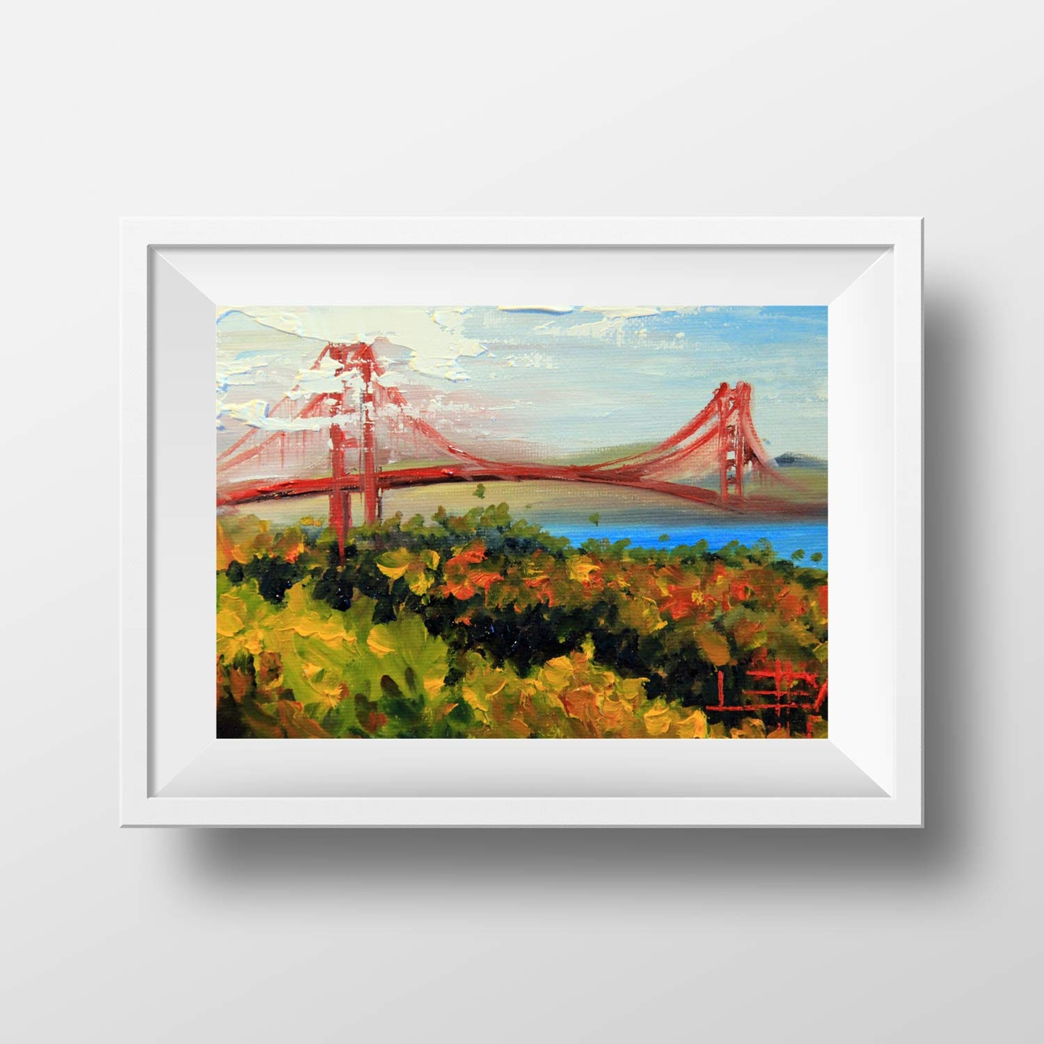 Golden Gate Bridge Art Giclee Print 8 x 10 11 x 14 Signed | Etsy