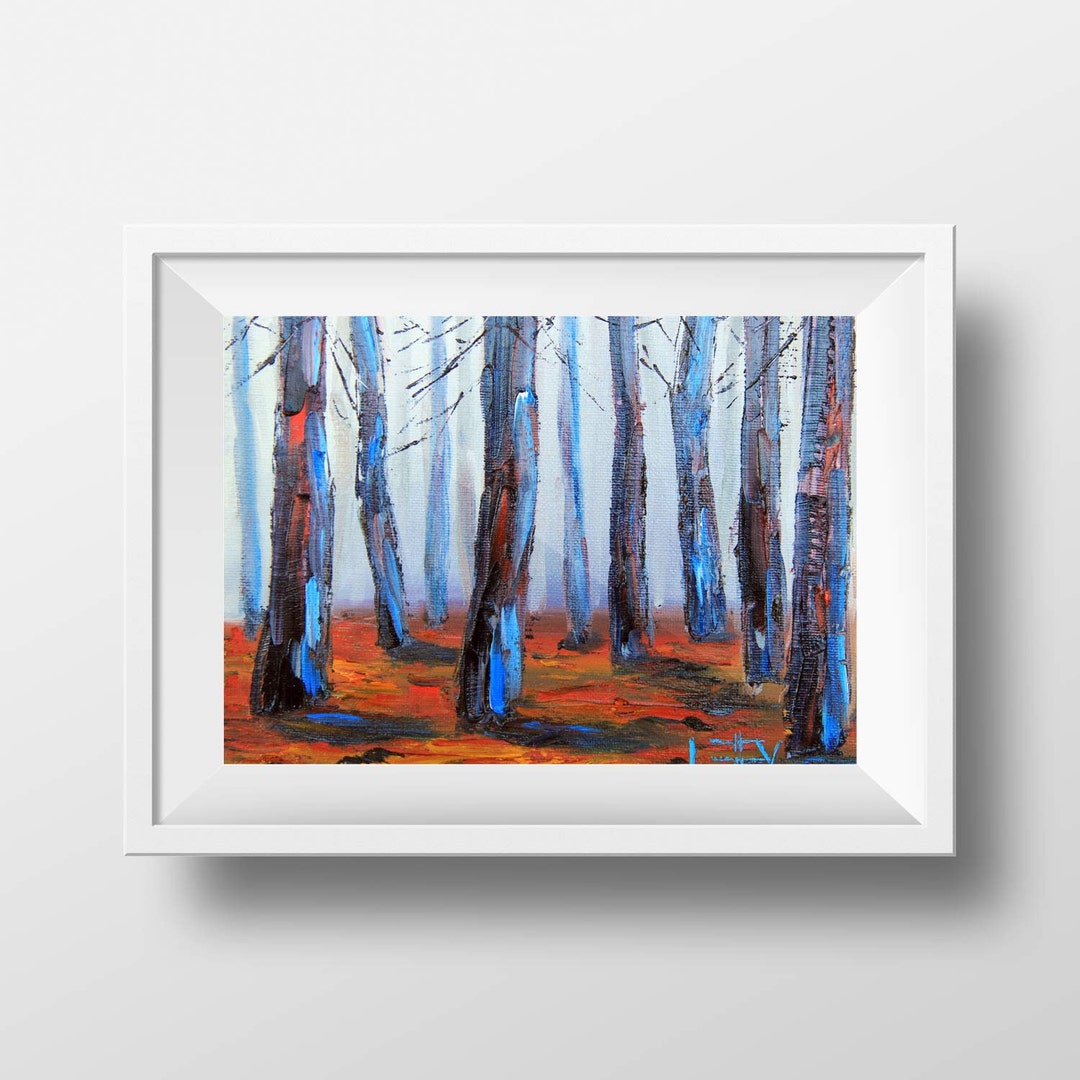 Redwood Tree Print, California Redwoods, Giclee, Giant Sequoia Art, 5x7 ...