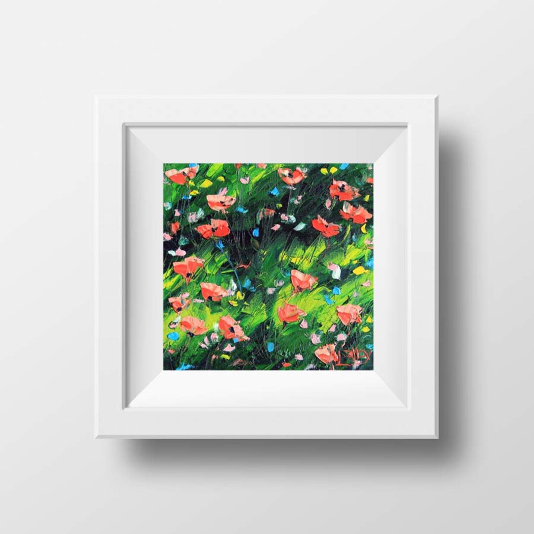 Red Poppy Print, Floral Art, Poppy Print, Red Poppies, Wildflowers ...