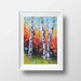 Birch Tree Print Fall Decor Landscape Print Trees Red - Etsy