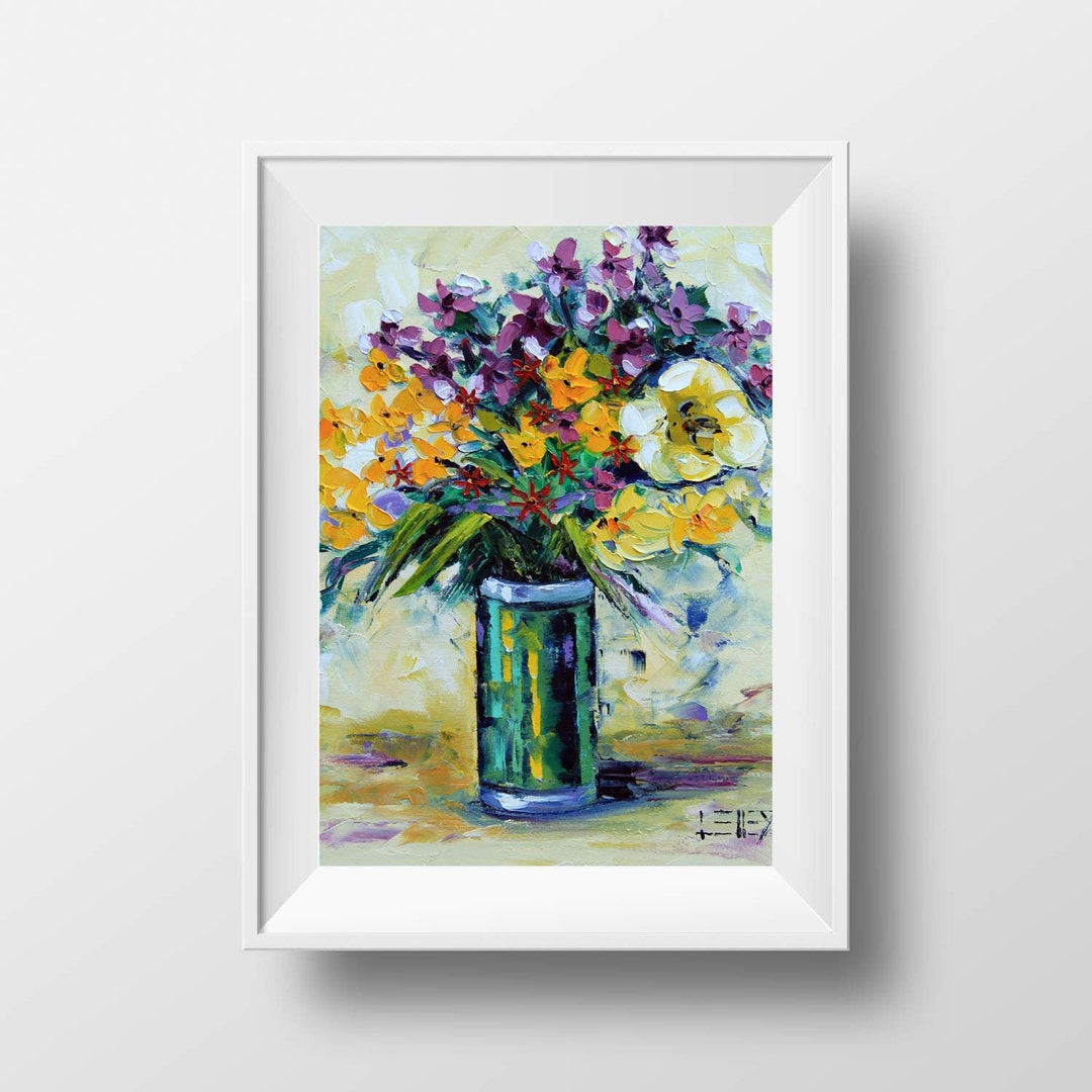 Mothers Day Print, Flower, Floral, 8x10, 11x14, Flowers in Vase, Art ...