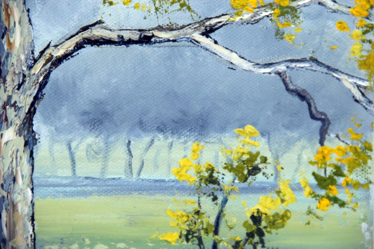 New Zealand Gum Tree Art Print: Signed Landscape Painting - Etsy