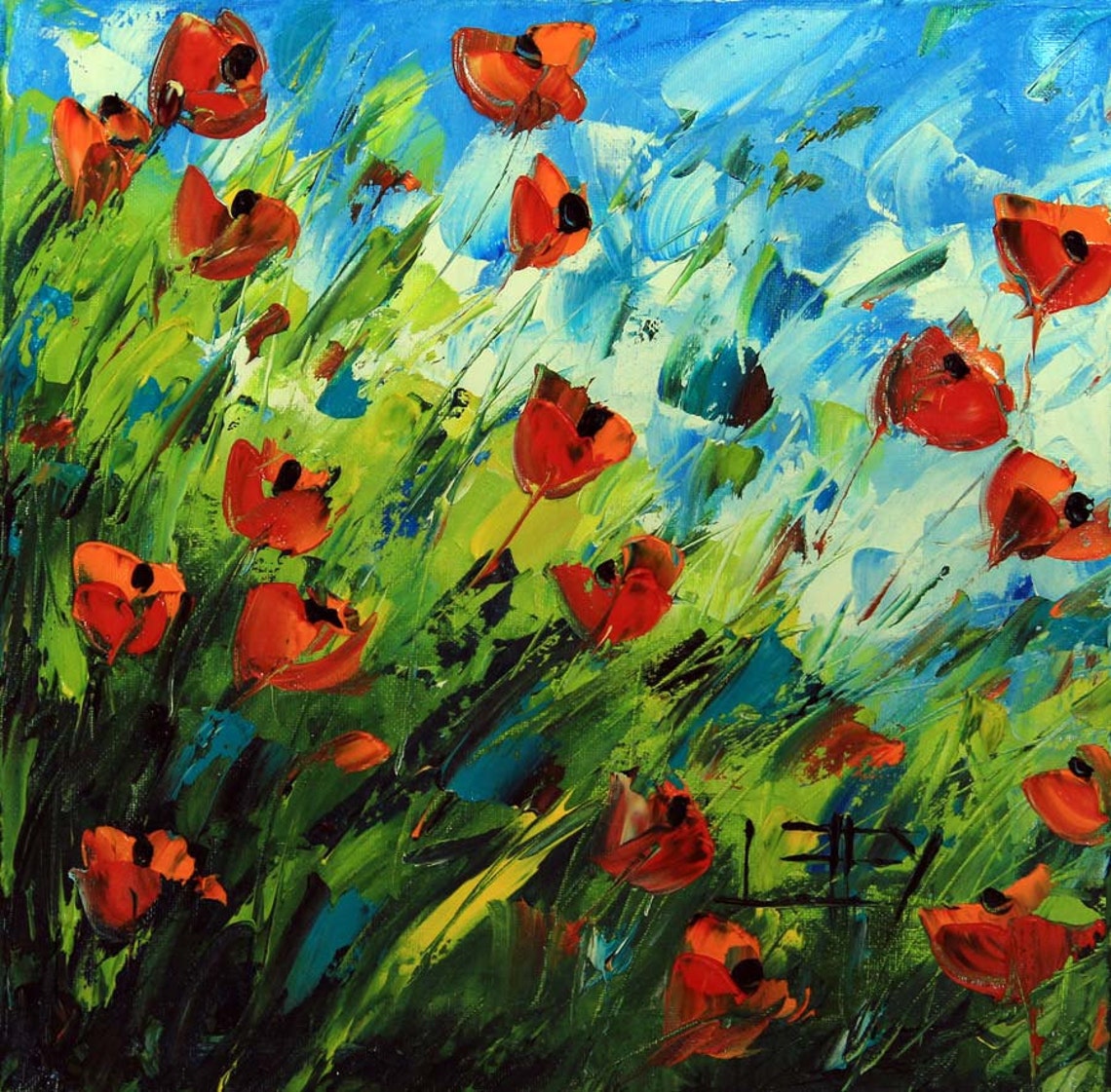 Poppy Print Poppy Art Poppies Giclee Flower Print | Etsy