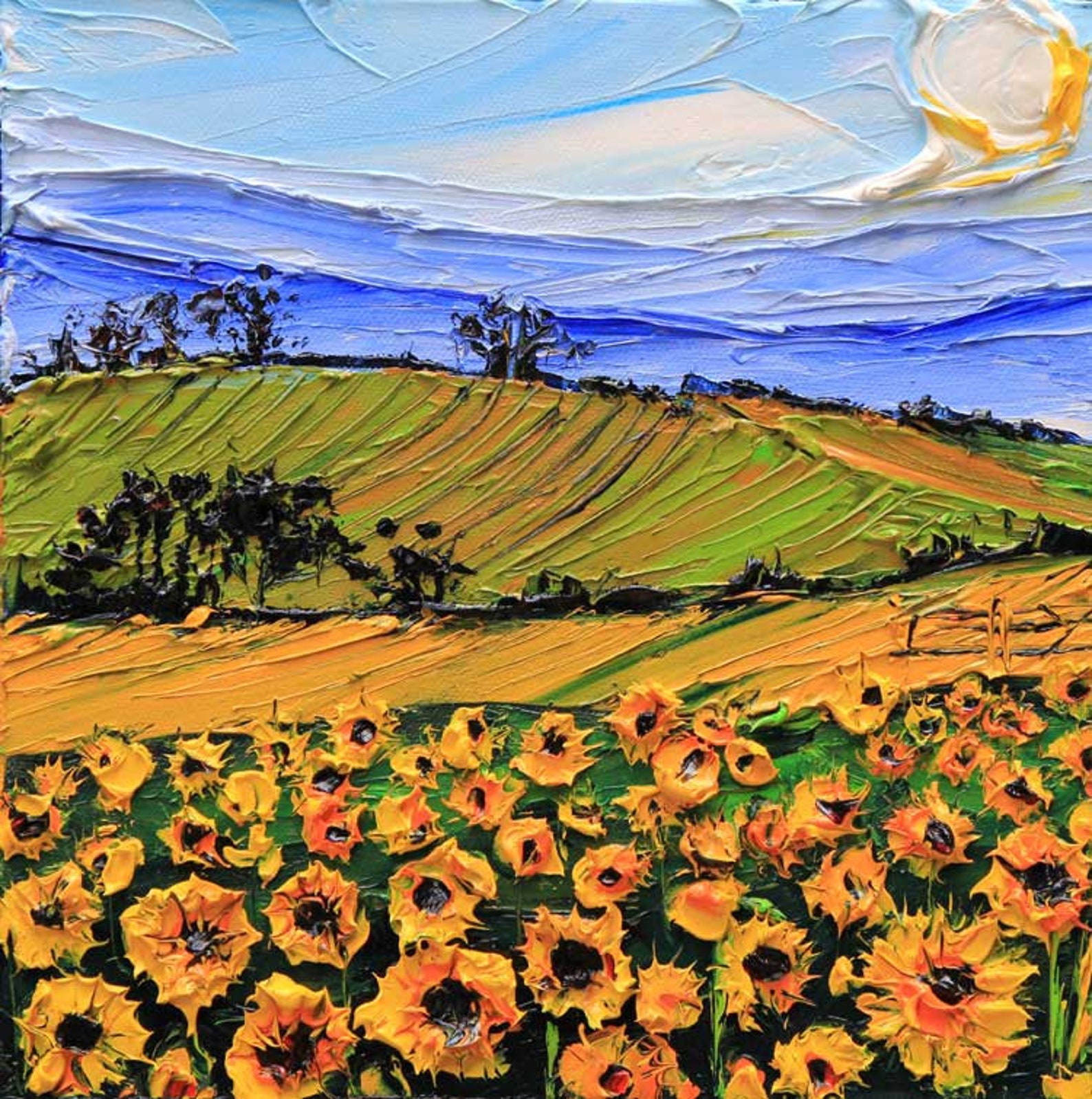 Sunflower Print Van Gogh Print Sunflowers Sunflower Art - Etsy