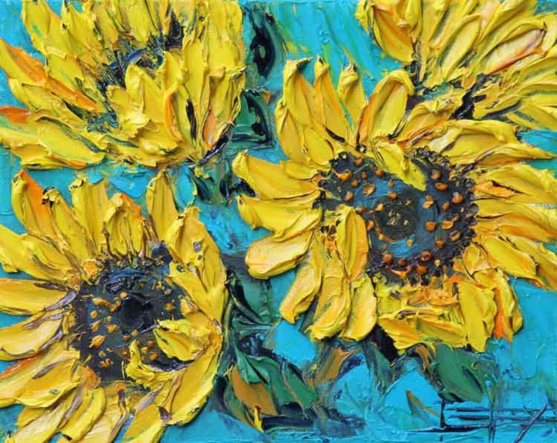 Sunflower Decor Sunflower Print Sunflower Art Print Gift - Etsy