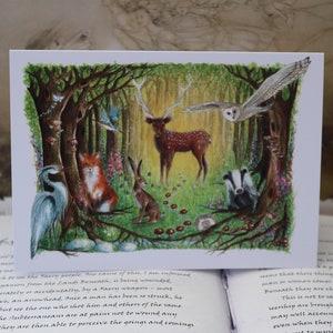 Magical Forest, Pack of 3, Greetings Card, Crystal Tree, Forest, Nature ...