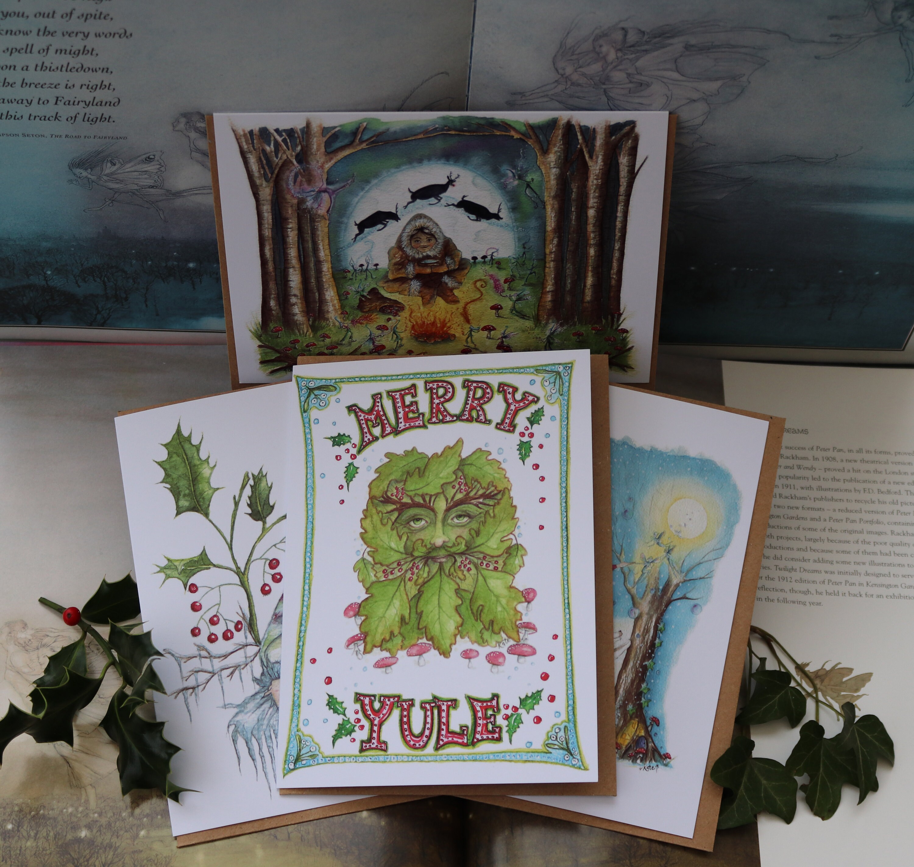 Set of 4 Christmas/Yule Cards