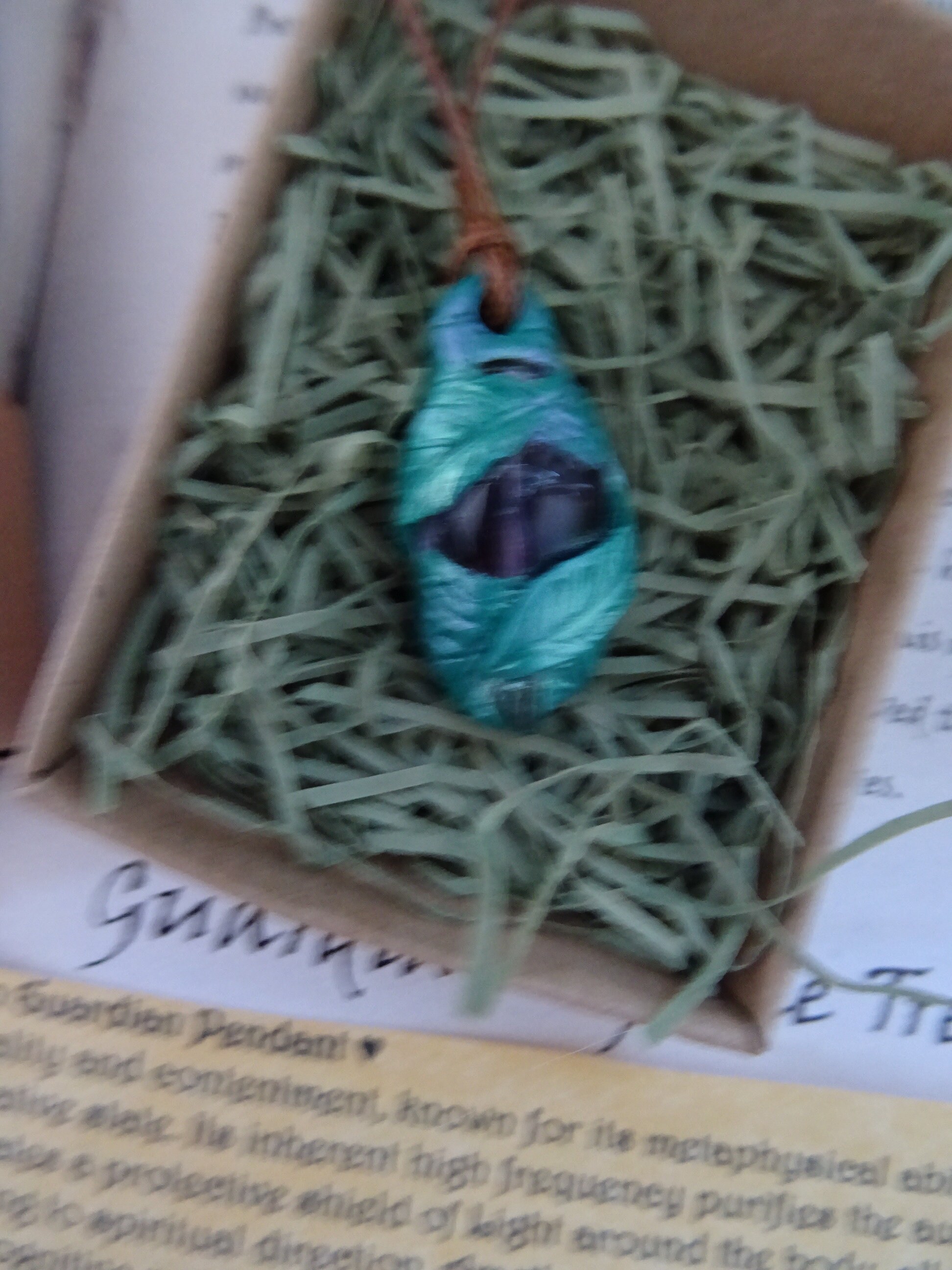 Elven Guardian Pendant ~ Amethyst, Peridot & Quartz pendant