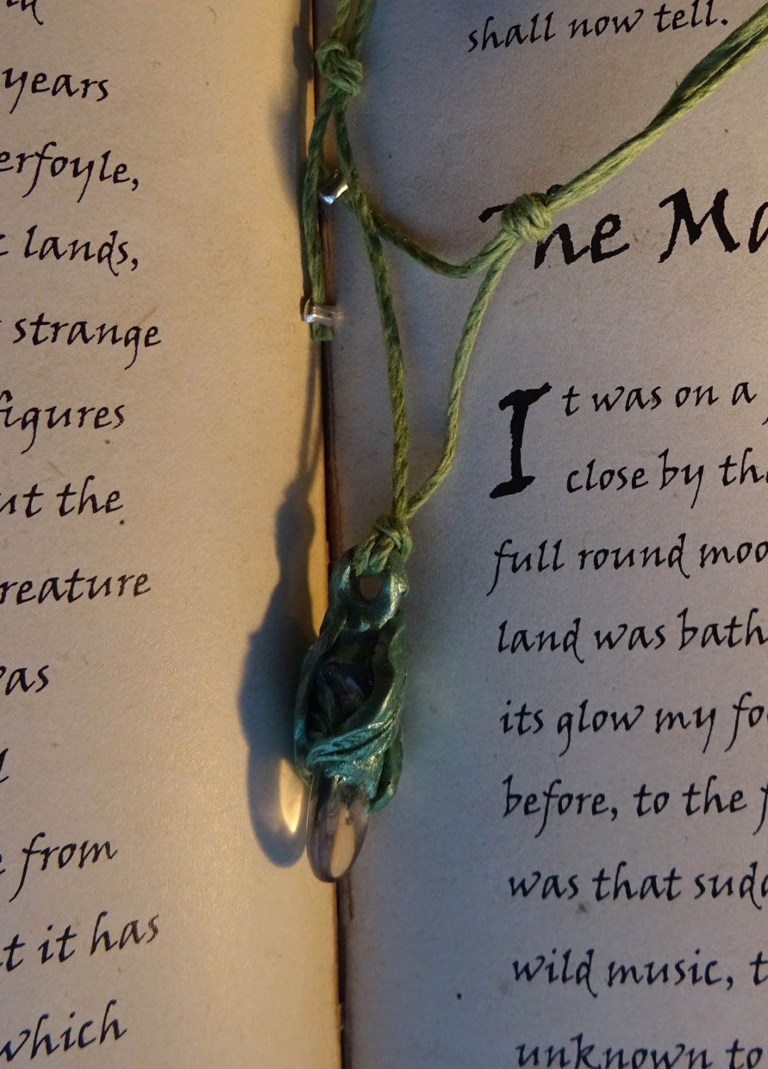 Elven Blessing ~ Titanium Quartz & Quartz Gemstone Fairy Pendant