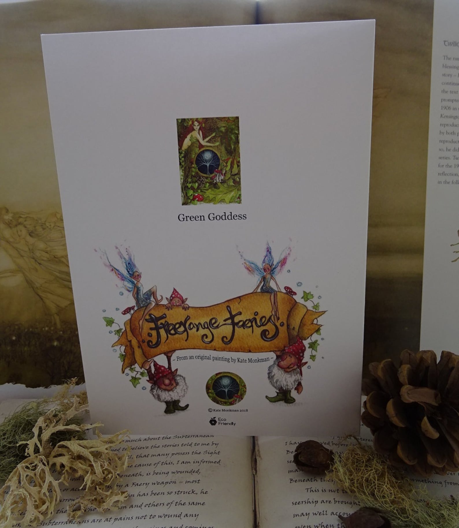 Green Goddess Greetings Card Goddess Card Pagan Card - Etsy UK