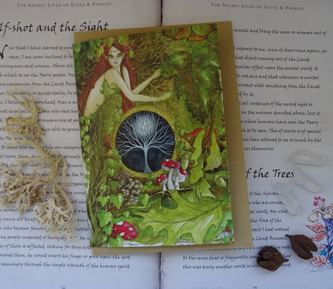 Green Goddess Greetings Card Goddess Card Pagan Card - Etsy UK