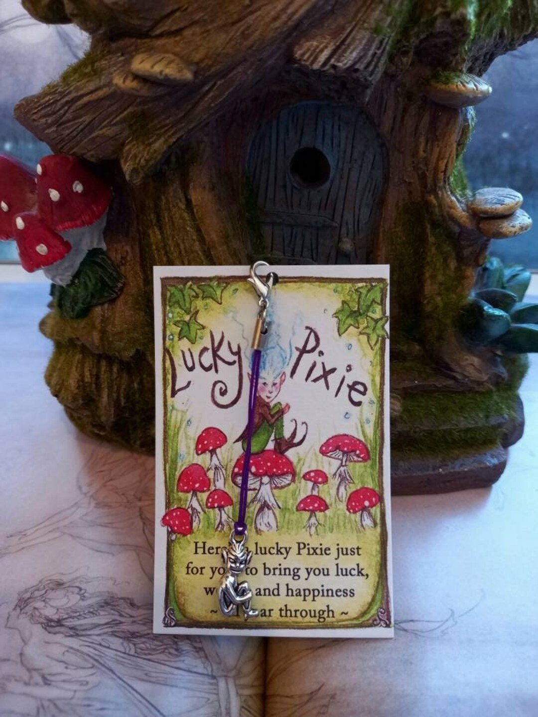 Lucky Pixie, Clipper Charm, Good Luck Charm - Etsy