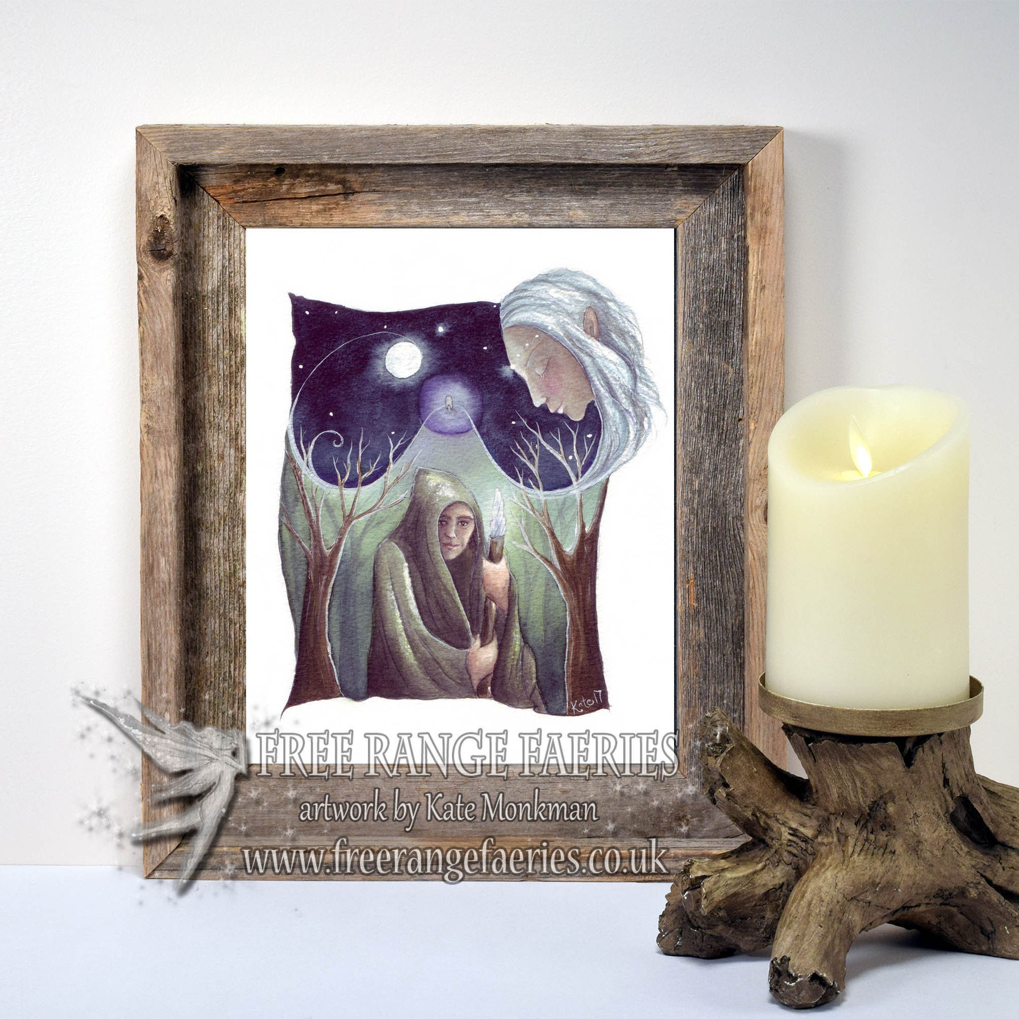 A4 Art Print Merlin's Journey Glastonbury Tor Goddess - Etsy UK
