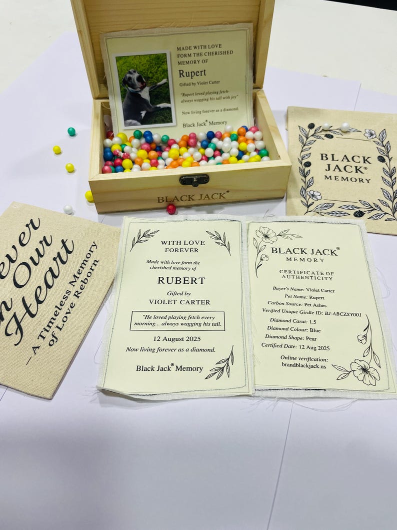 3.40 Ct Pet Memory Diamond Ring | 3.00 Ct Emerald Cut Lab Grown CVD ...