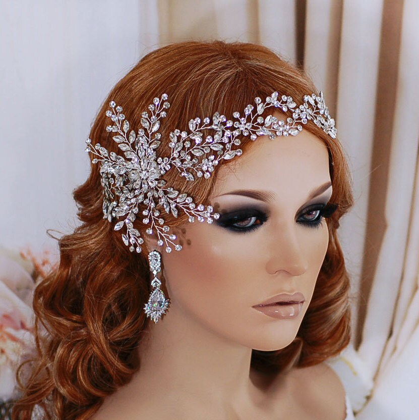 Wedding Bridal Hair Vine Party Wreath Headpiece Gatsby Boho | Etsy