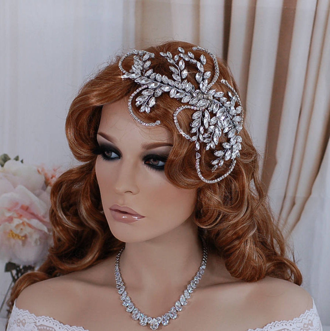 Bridal Hair Jewelry Headpiece Comb Wedding Crystal Accessories - Etsy