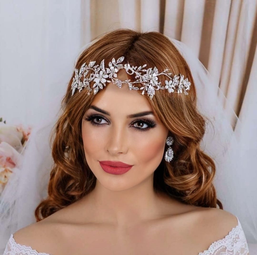 Opal Bridal Headpiece Wave Bride Wedding Vine Floral Pearl Hair ...
