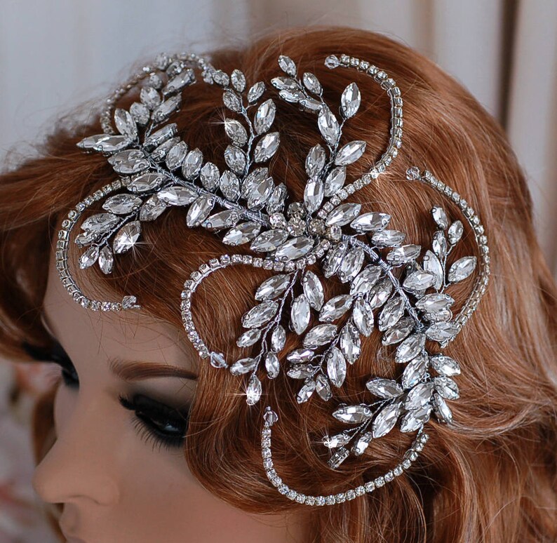 Bridal Hair Jewelry Headpiece Comb Wedding Crystal Accessories - Etsy
