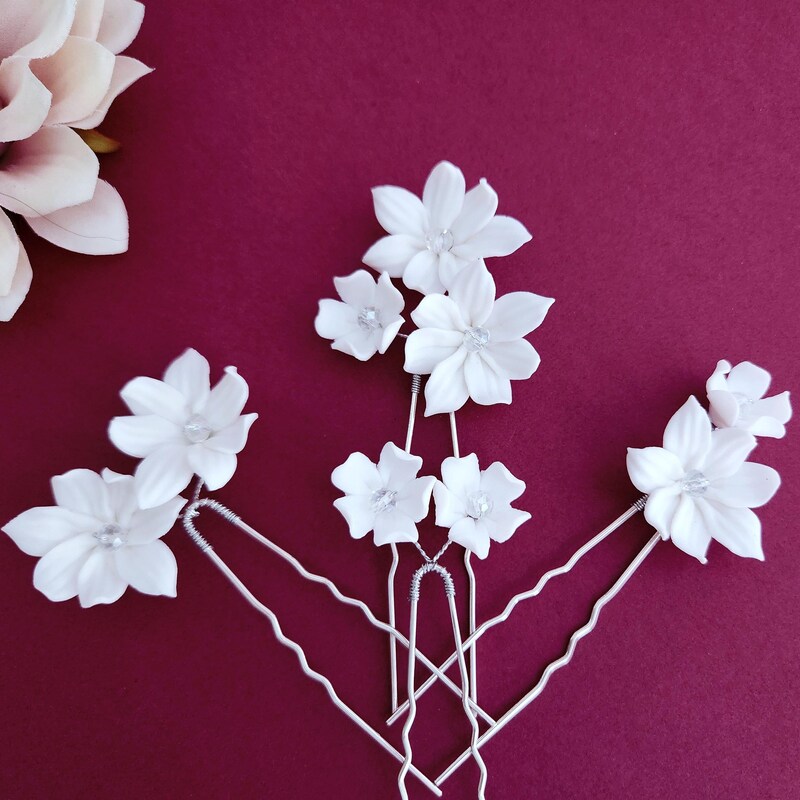 Porcelain Flower Pin - Etsy