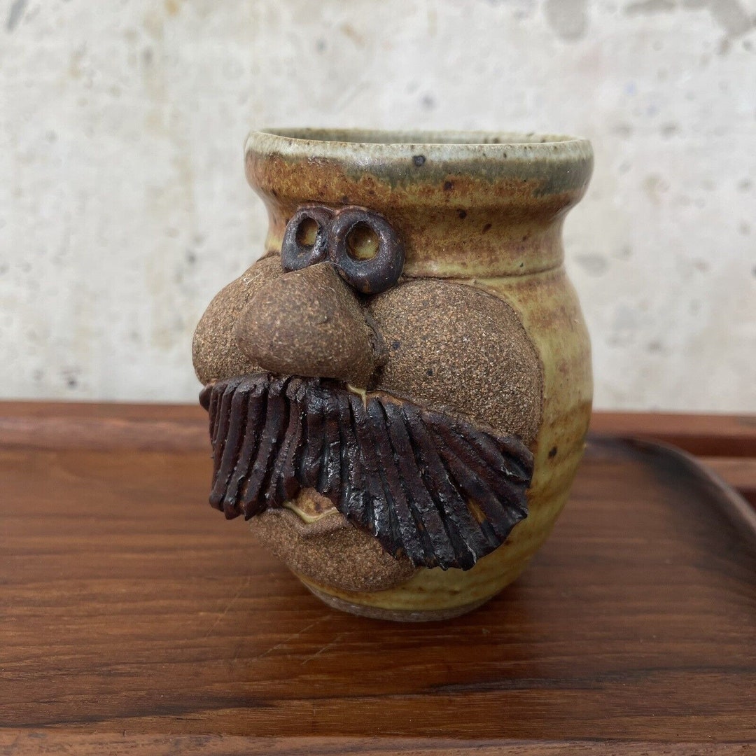 Vintage Ceramic Ugly Face Mug 1970s Signed our Gang - Etsy