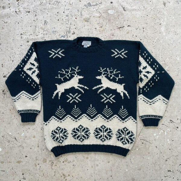 Reindeer Sweater - Etsy
