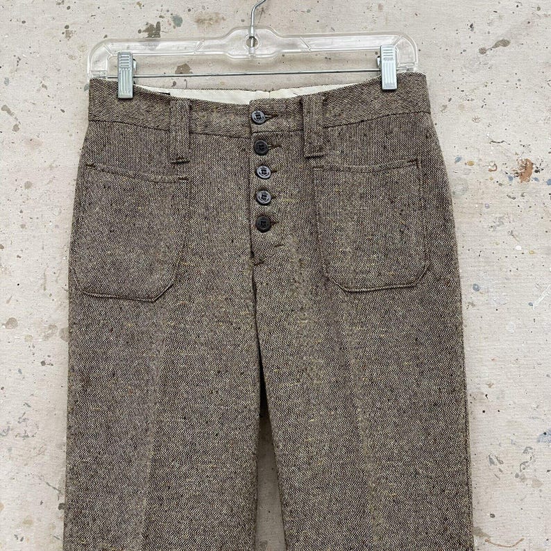 Vintage 1970’s Hip Hugger Tweed Flare Pants by H.i.s. Small - Etsy