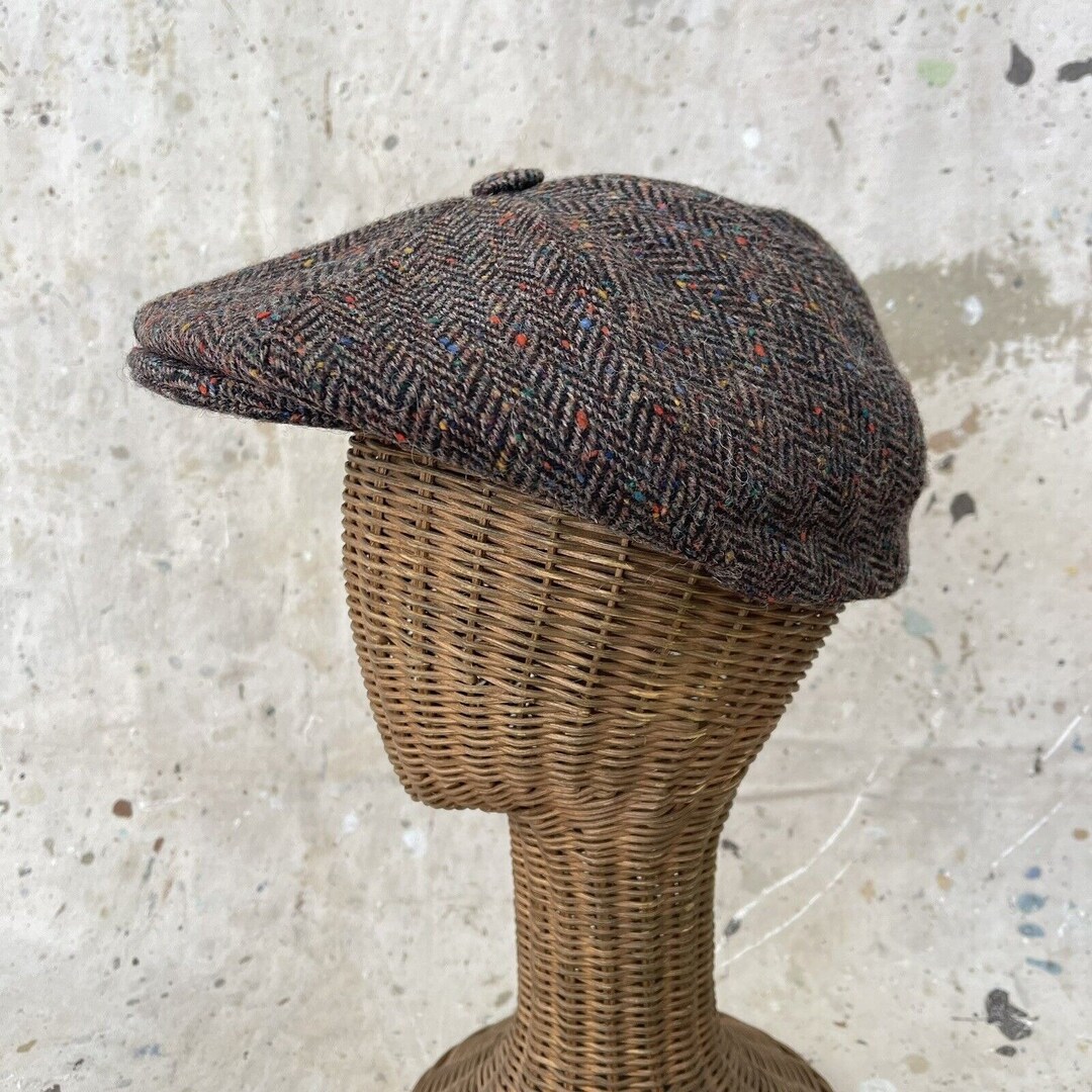 Vintage Wool Donegal Tweed Flat Cap Shandon Headwear Hat - Etsy