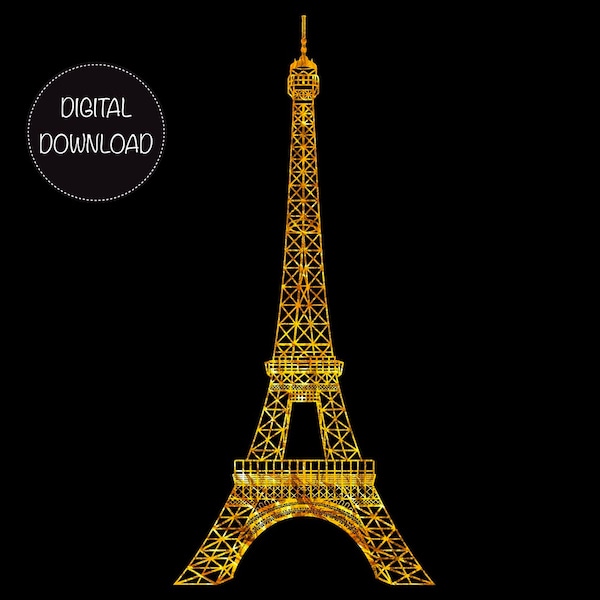 Eiffel Tower Clipart - Etsy