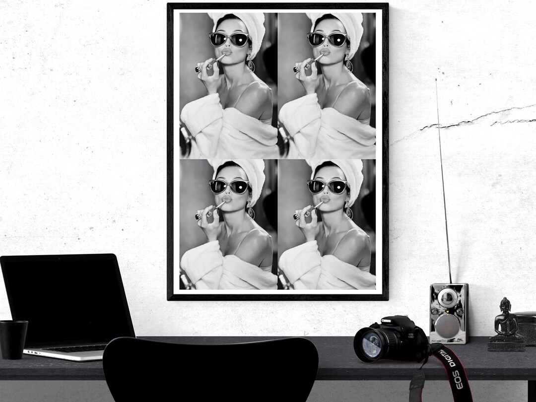 Audrey Hepburn Style Art, Audrey Poster Print, Audrey Hepburn Wall Art ...