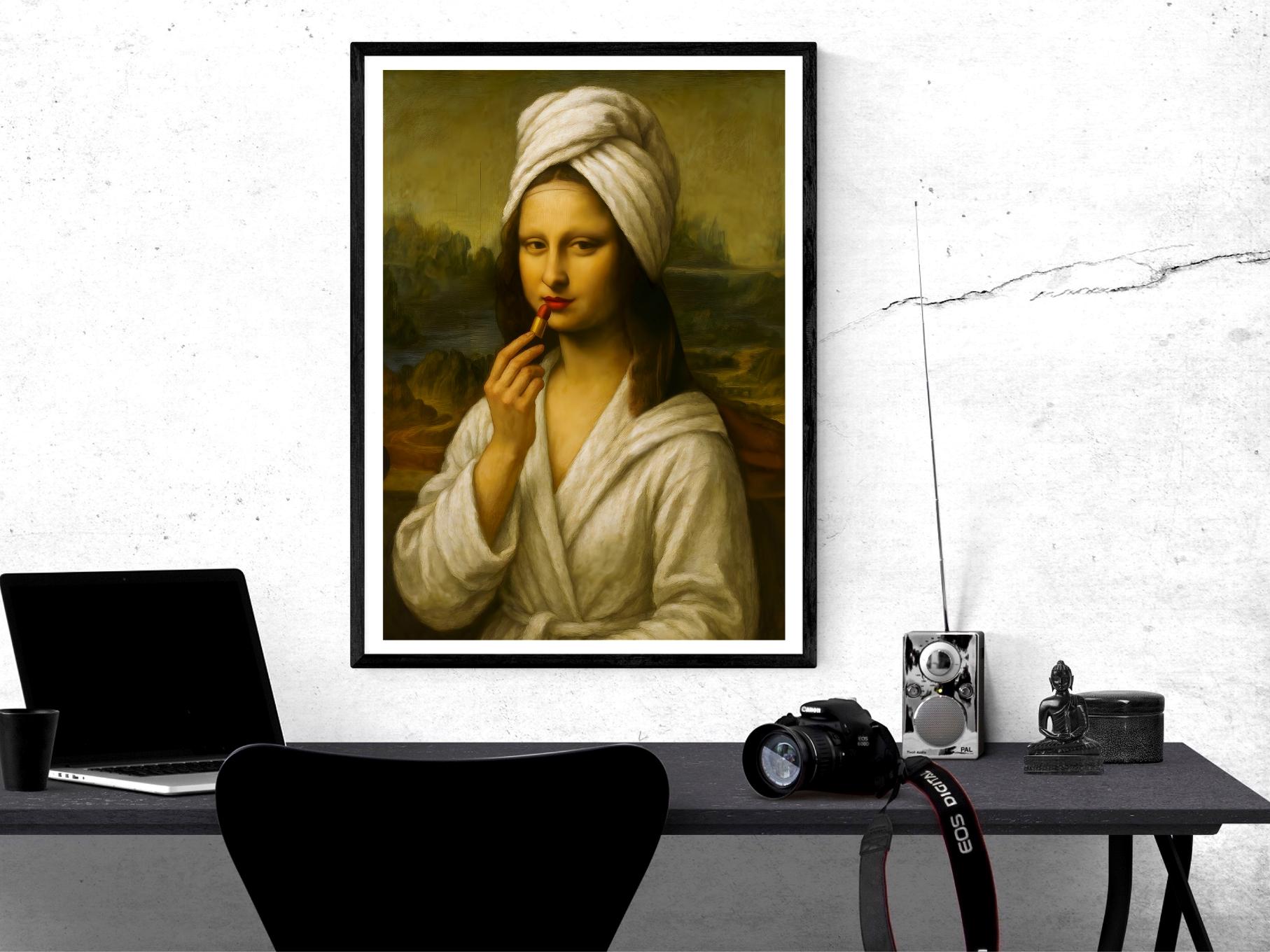 Mona Lisa Art, Mona Lisa Poster Print, Mona Lisa Bathroom Print, Mona ...
