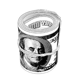 Wad of Cash, Banded Money Stack of Hundred Dollar Bills PNG, Hundred Dollar Bill Paper Money ...